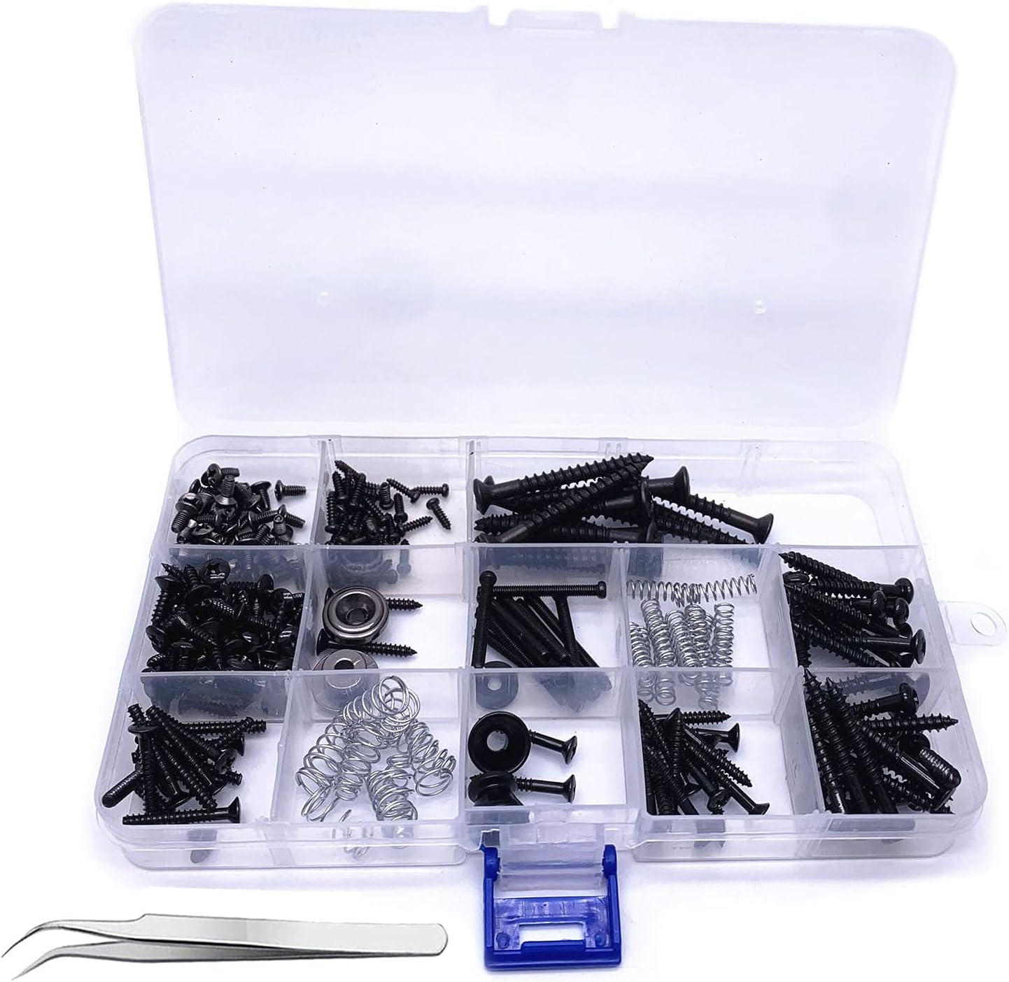 Amazon.com: Jiayouy 268 Pieces Guitar Mounting Screws Assortment Box 9 ...