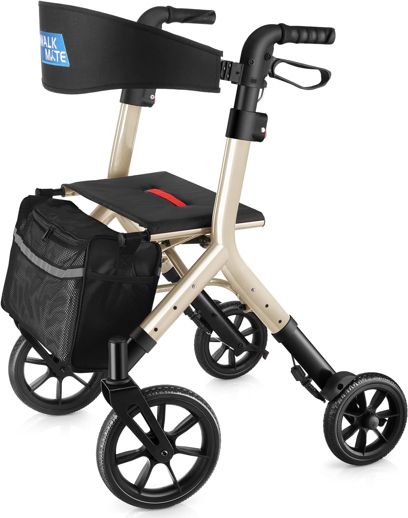 Amazon.com: WALK MATE Rollator Walker for Seniors Taller 5.3~7ft with ...