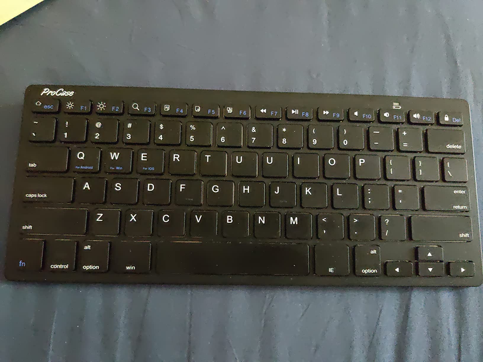 ProCase Universal Wireless US-English Keyboard (QUERTY-US Layout) for ...