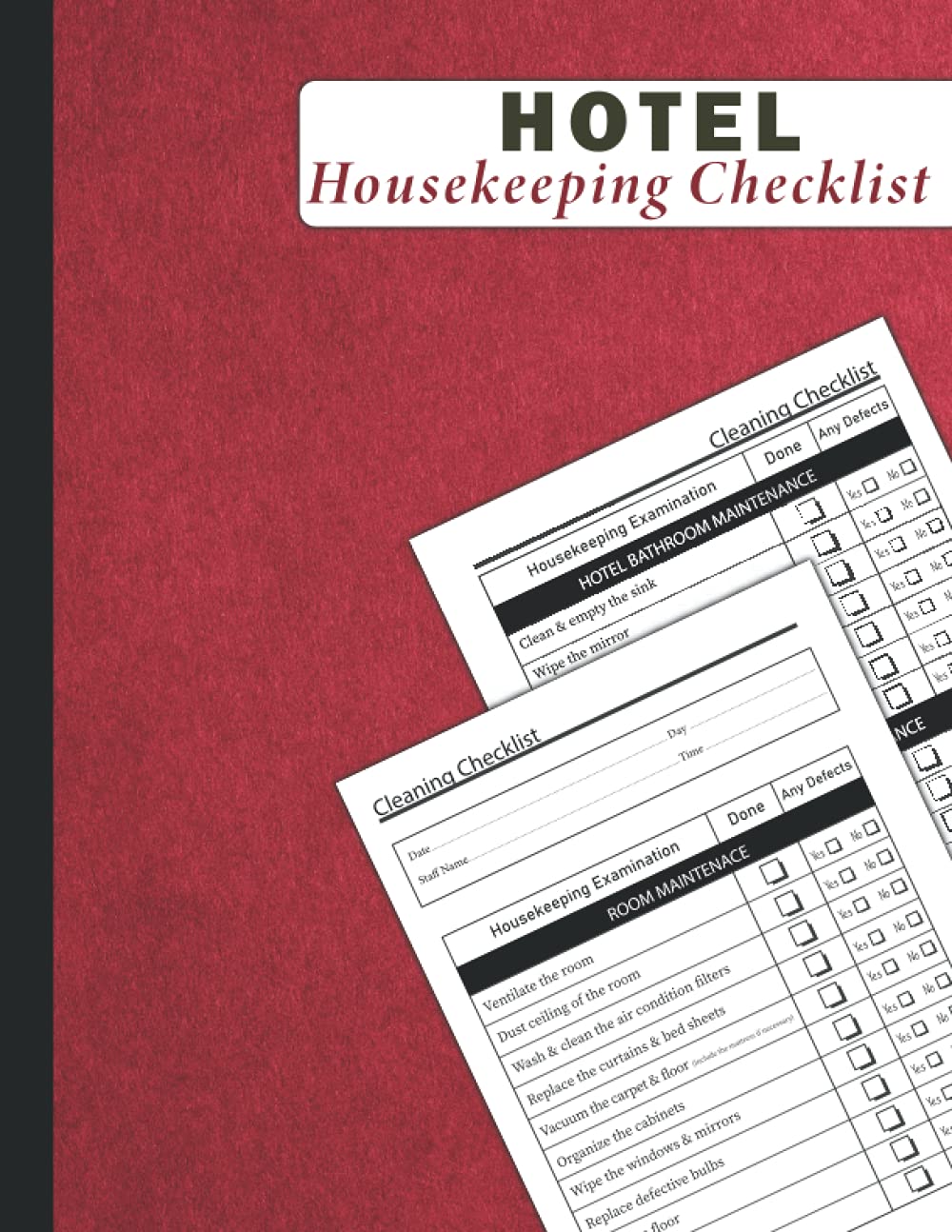Buy Hotel Housekeeping Checklist: Room Maintenance Checklist | Hotel ...