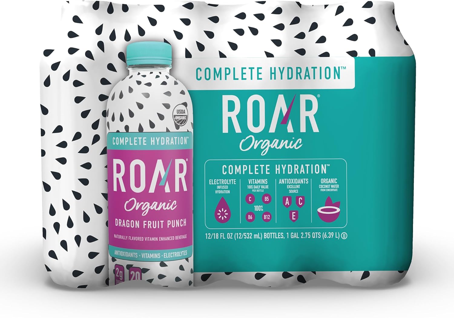 Amazon.com: Roar Complete Hydration Organic - Electrolyte Drinks Loaded ...
