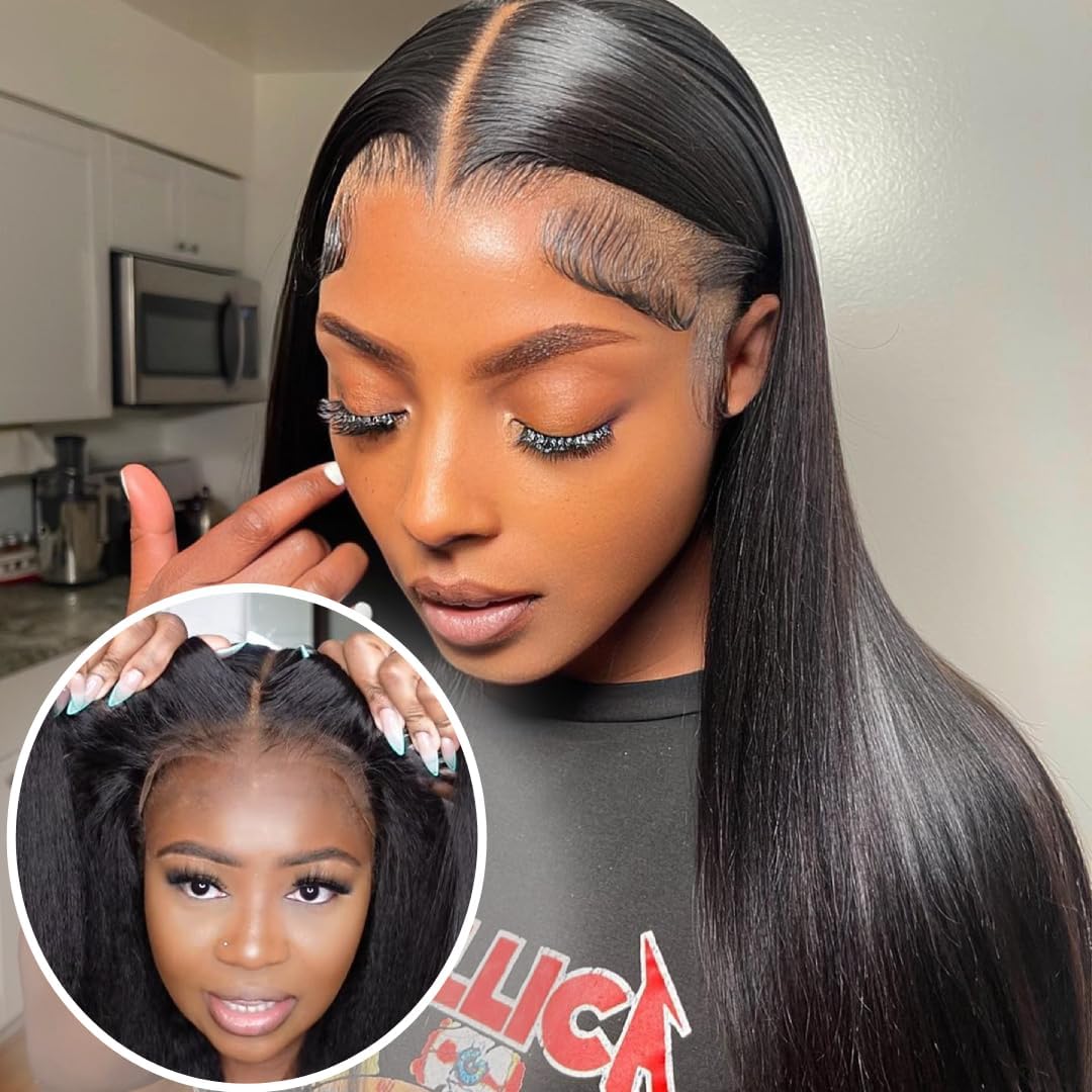 Amazon.com : 5X5 HD Lace Wear and Go Glueless Wig 180% Density Lace ...