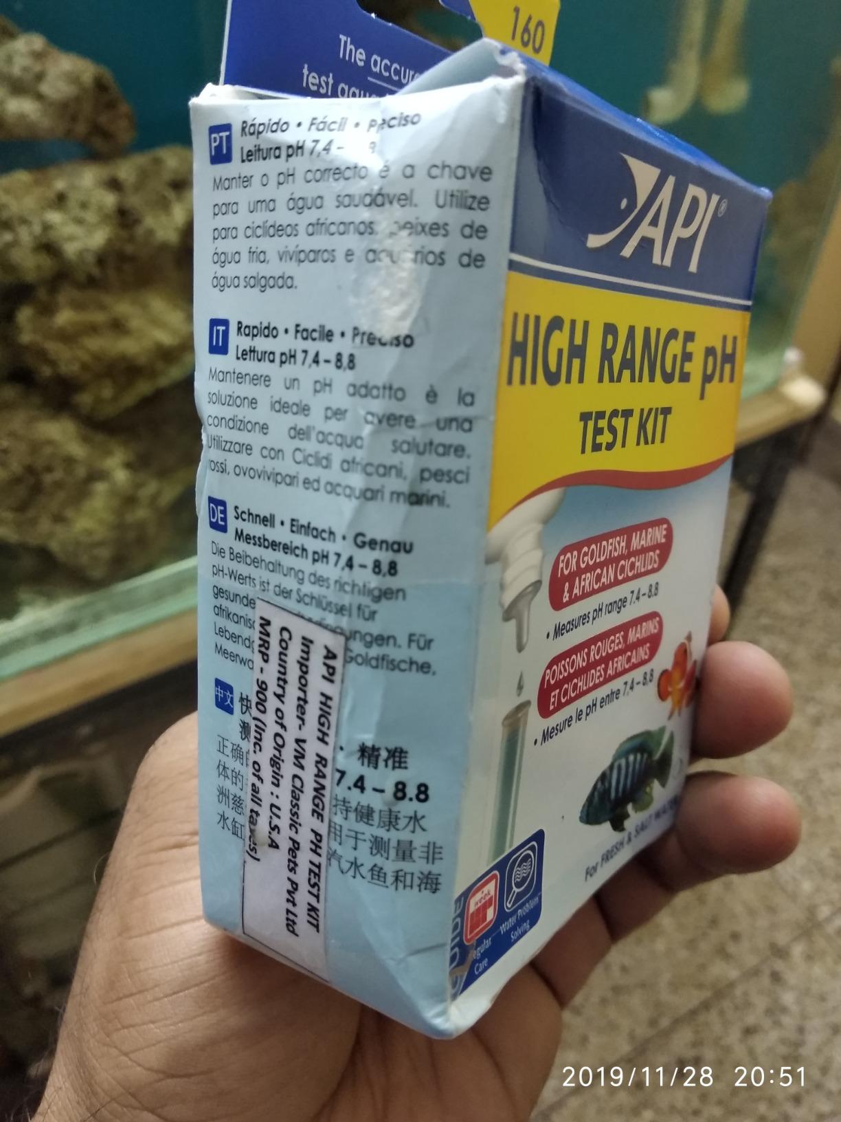 Aquarium Pharmaceuticals, Api, Mars Fishcare Api High Range Ph Test Kit ...
