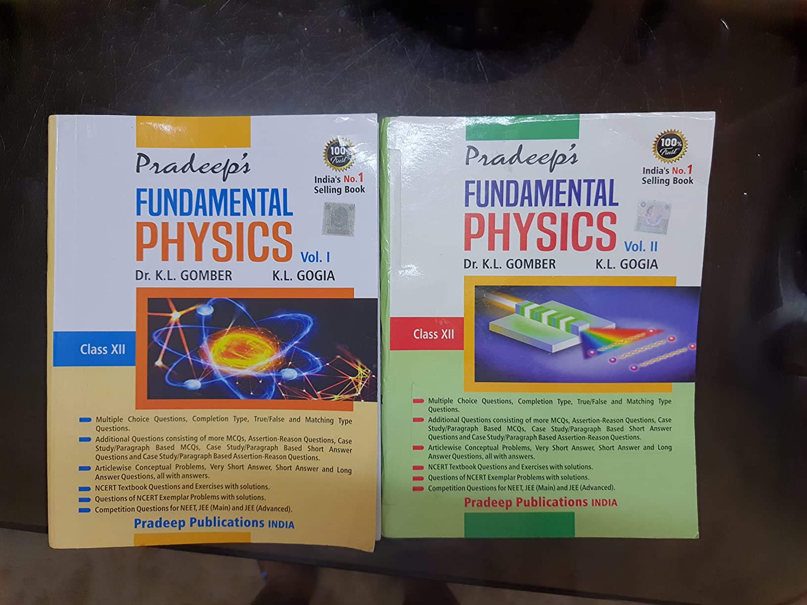 Pradeep's Fundamental Physics for Class 12 (Vol. 1 & 2) Examination ...