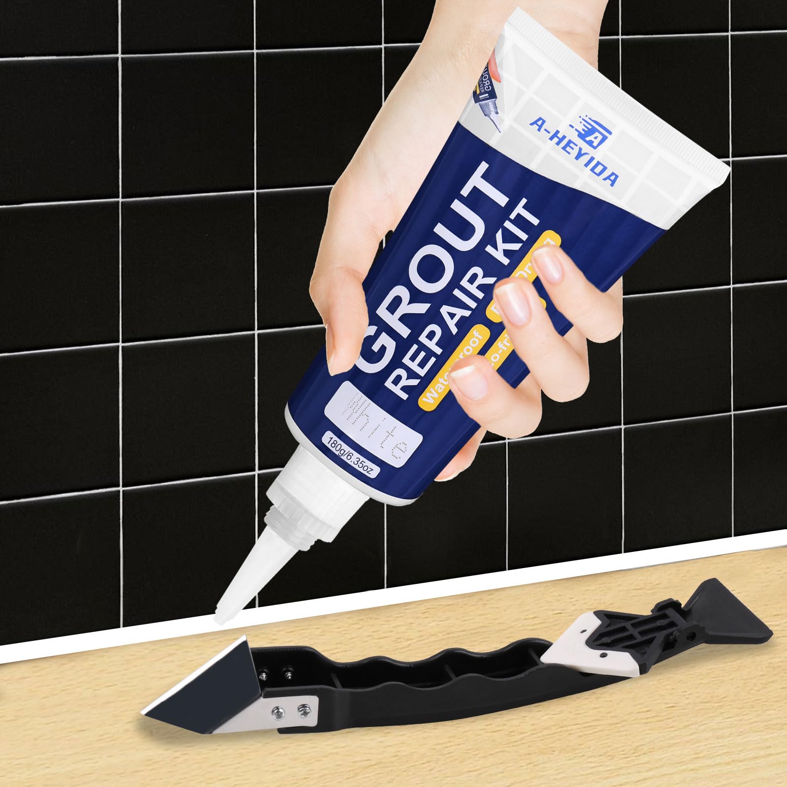 Snapklik.com : Grout Repair Kit - 180g Tile Grout Filler, Tile Grout ...