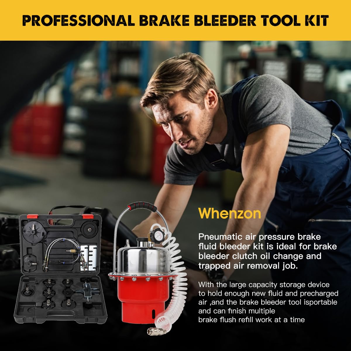 Snapklik.com : Wenzhon Brake Bleeder Kit For Easy Bleeding Of Brake ...