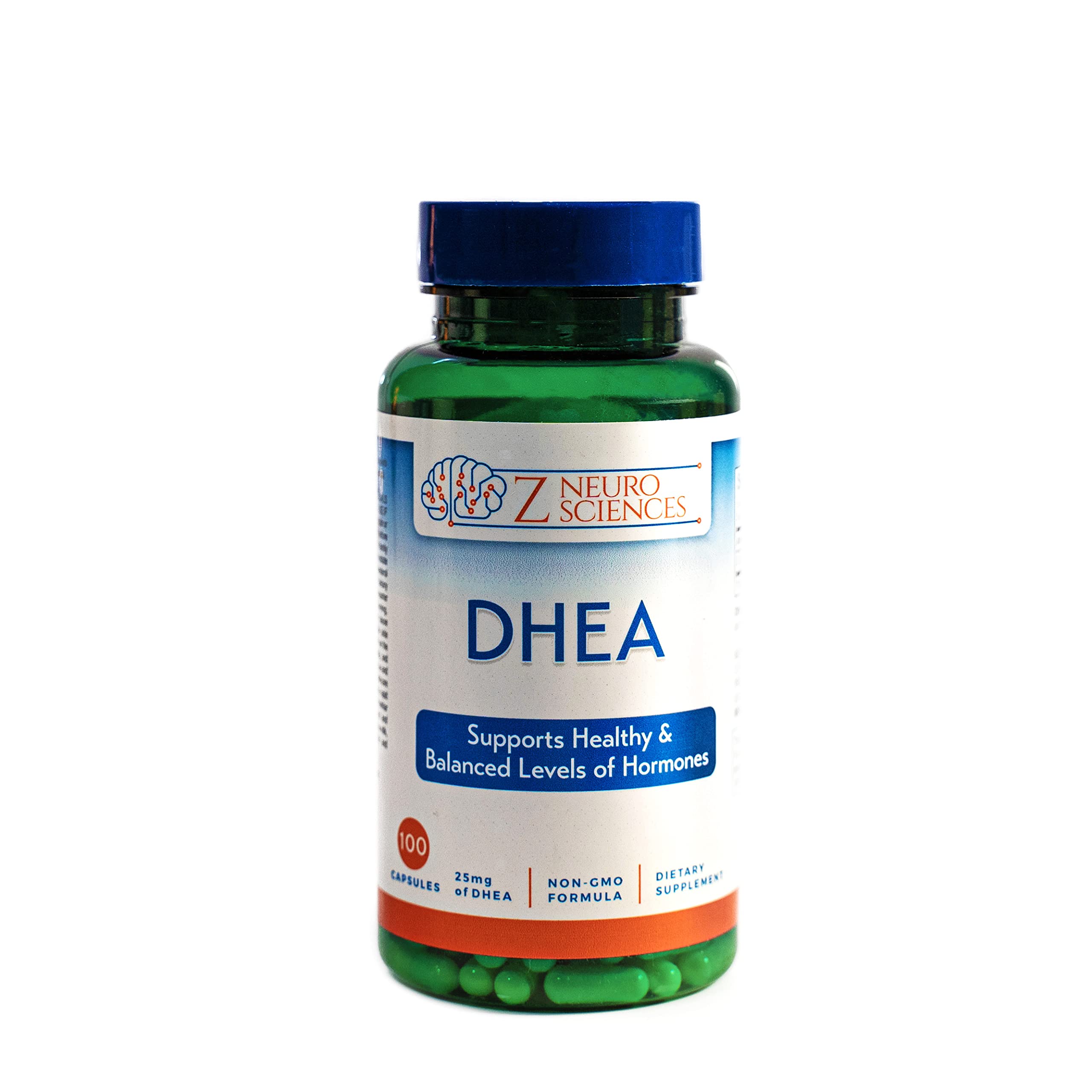 Amazon.com: Pure DHEA 25mg Capsules (100 Count) - Ground Form DHEA ...