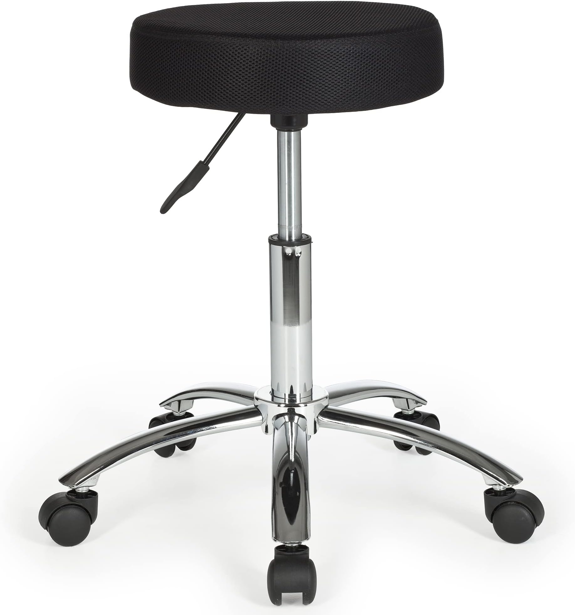 AMSTYLE Hocker Design Arbeitshocker verstellbar Bezug Stoff/Mesh ...