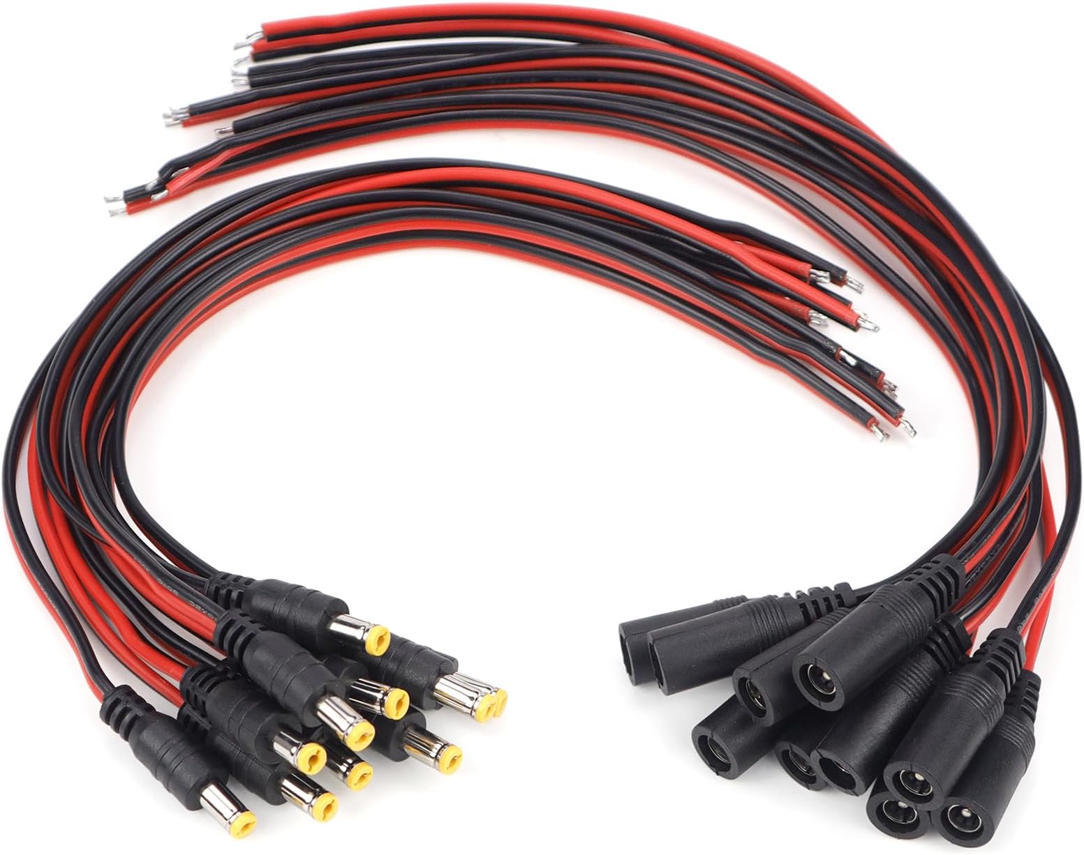DONJON DC Stecker,DC Power Pigtail Kabel,18AWG Female Male DC Buchse ...