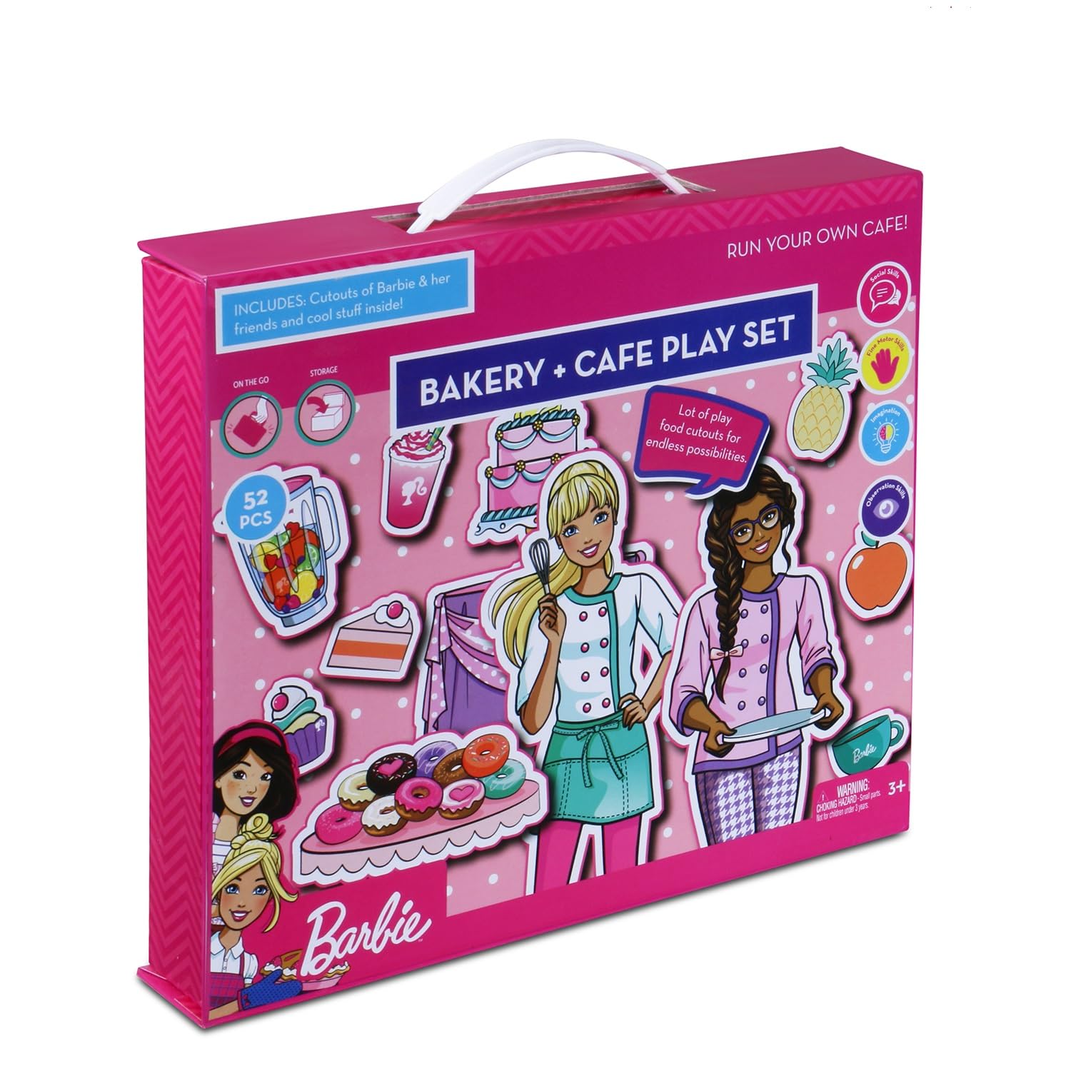 Buy Ramson India Barbie Bakery + Cafe Play Set, 52 Pieces, with ...
