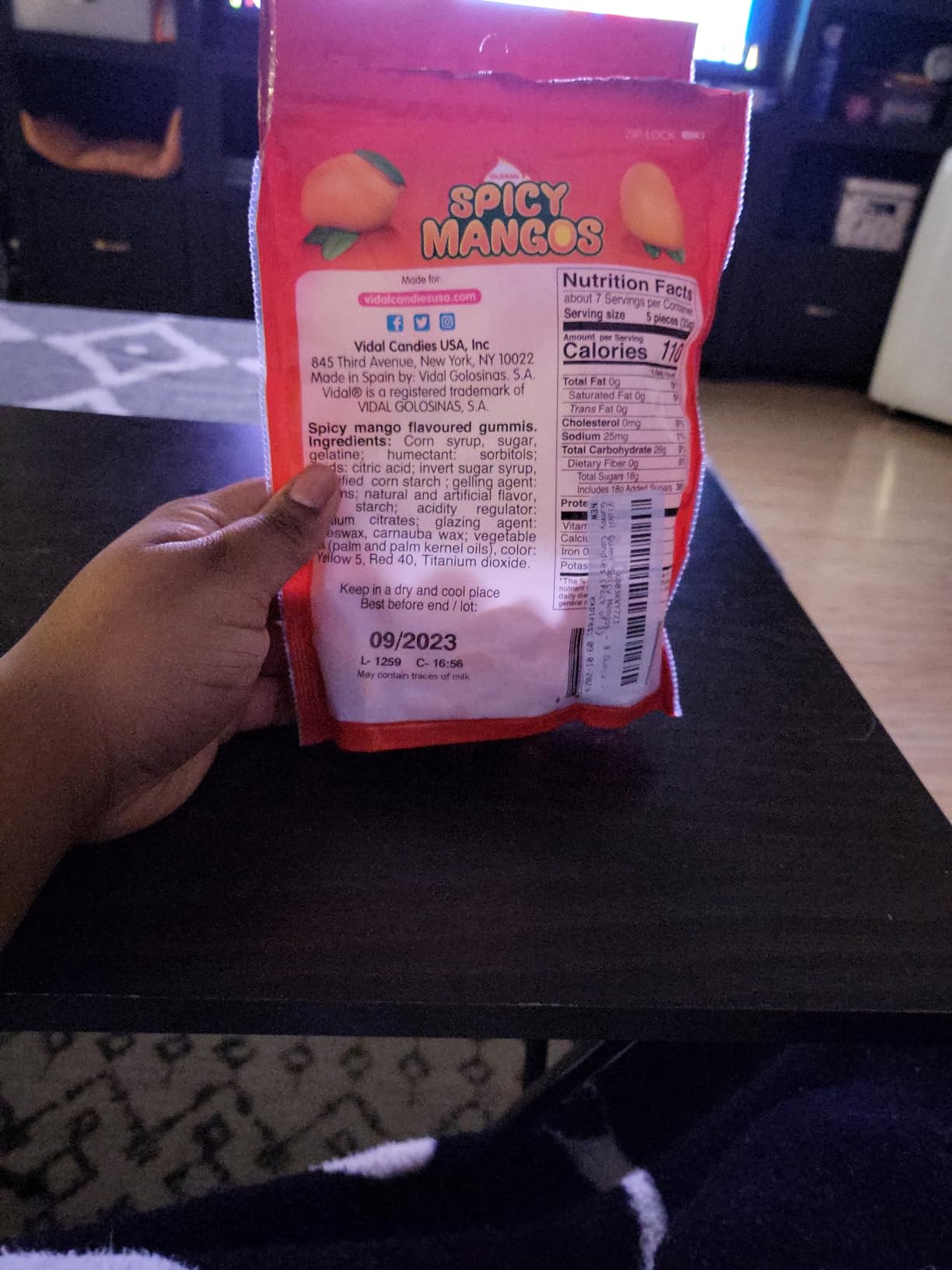 Amazon.com : Vidal Gummi Spicy Mangos - 8 Ounce (Pack of 3) : Grocery ...