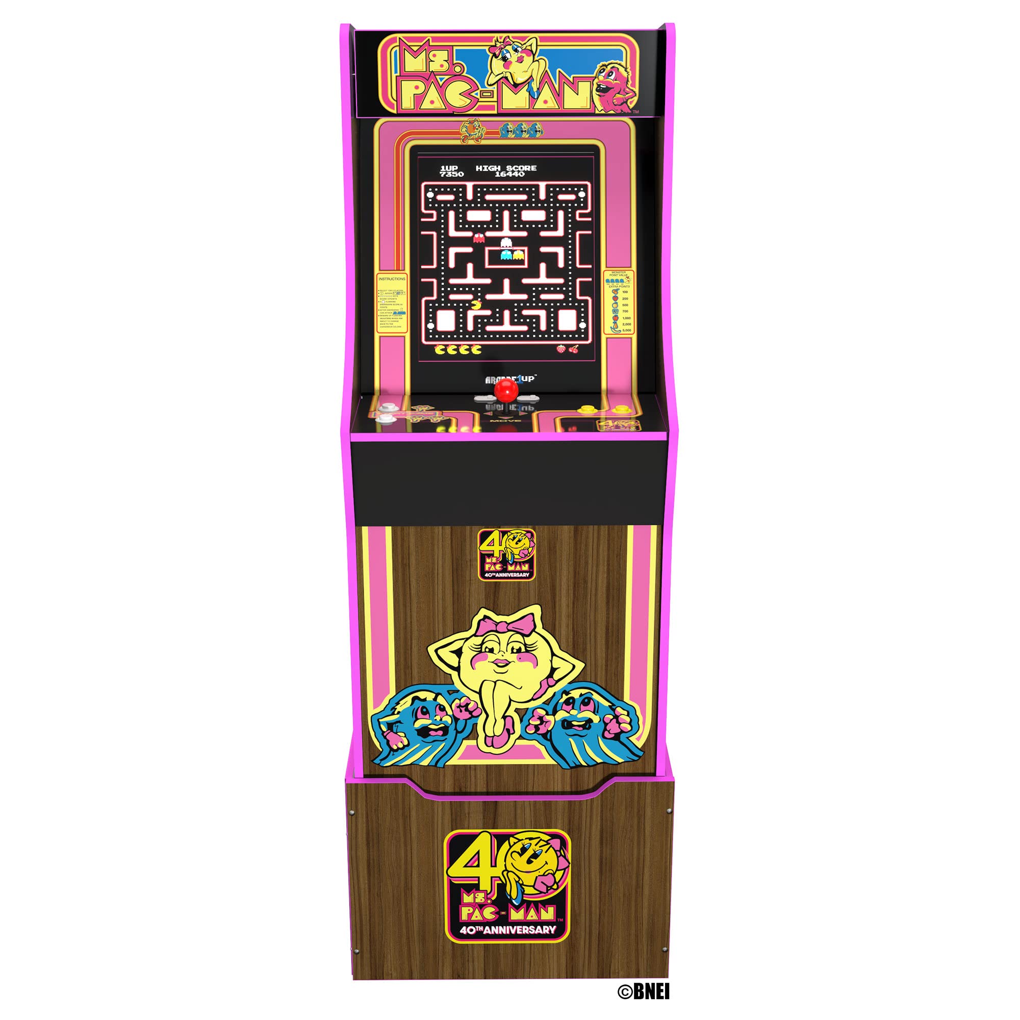 Snapklik.com : Arcade1Up Ms Pac Man 40th Anniversary Classic 10 In 1 ...