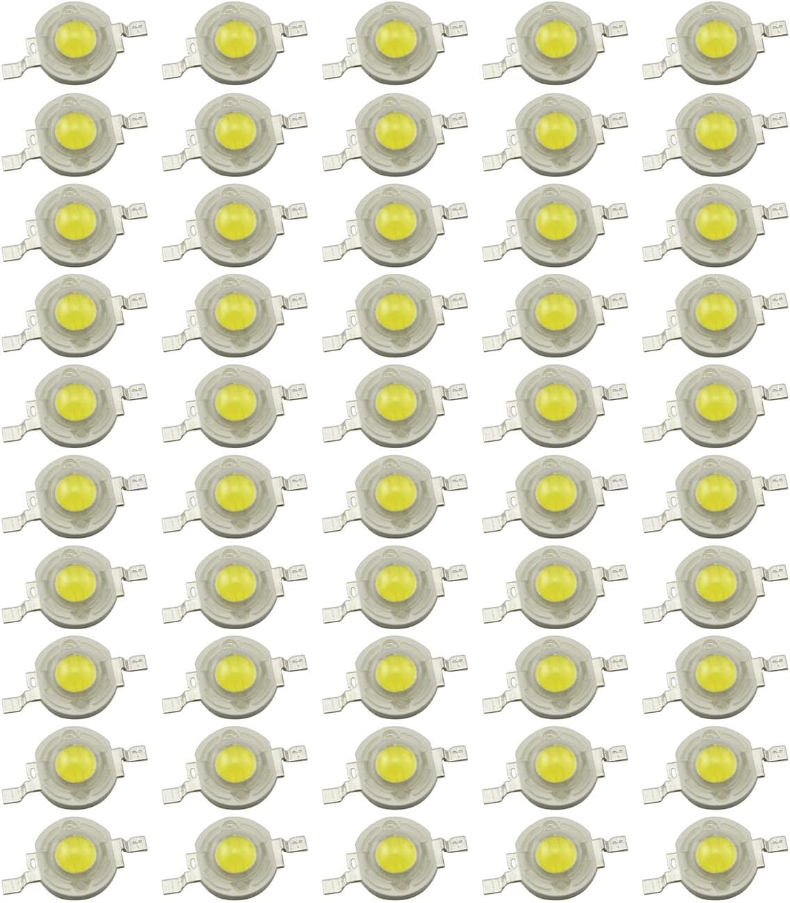 Amazon.com: SQXBK 50PCS High Power White LED Bead Emitters High Power ...