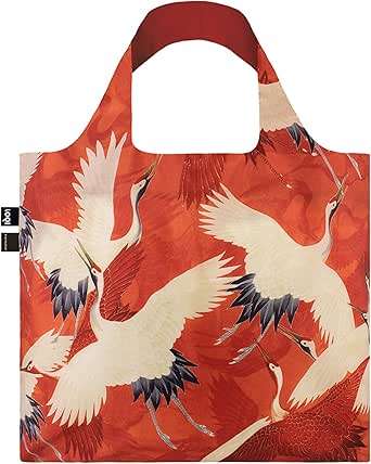 LOQI Museum Collection, White Crane and Red Crane: Handbags: Amazon.com