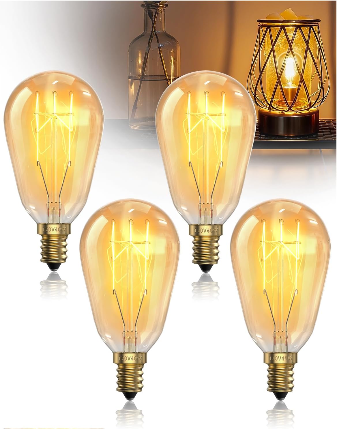 Amazon.com: Lamptobe 40 Watt Wax Warmer Bulbs,Light Bulbs for Scentsy ...