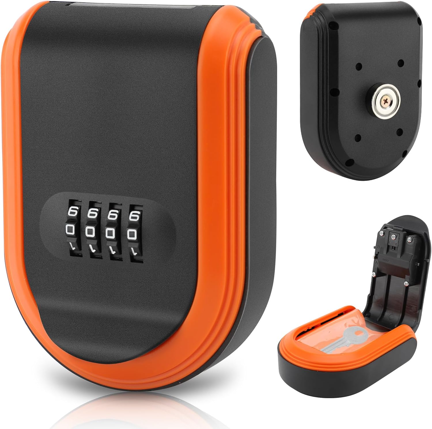 Amazon.com: Magnetic Key Box with Combination Lock, Large Capacity Key ...