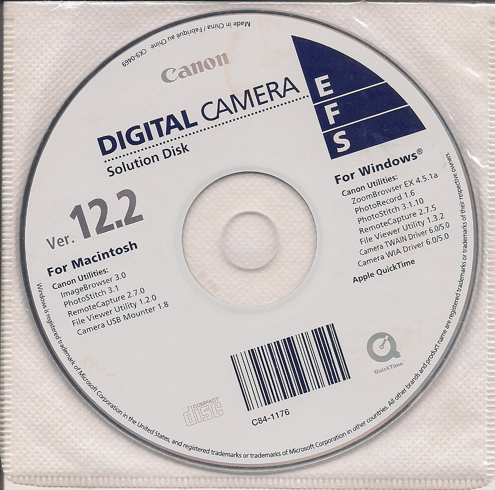 Canon Digital Camera Solution Disk Ver. 12.2: CaNon: Amazon.com: Books