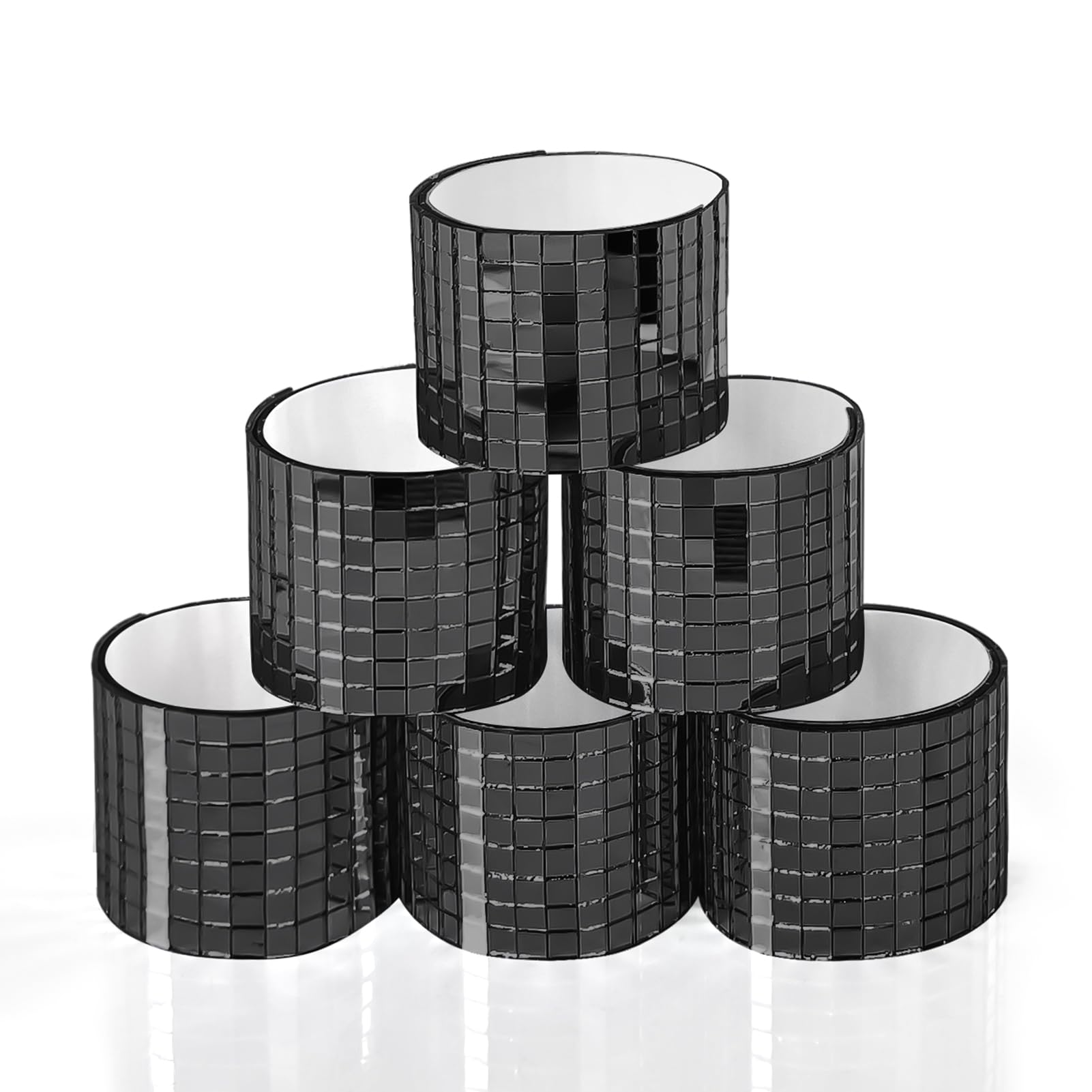 Amazon.com: Art3dwallpanels 6 Pack Self Adhesive Glass Mirror Mosaic ...