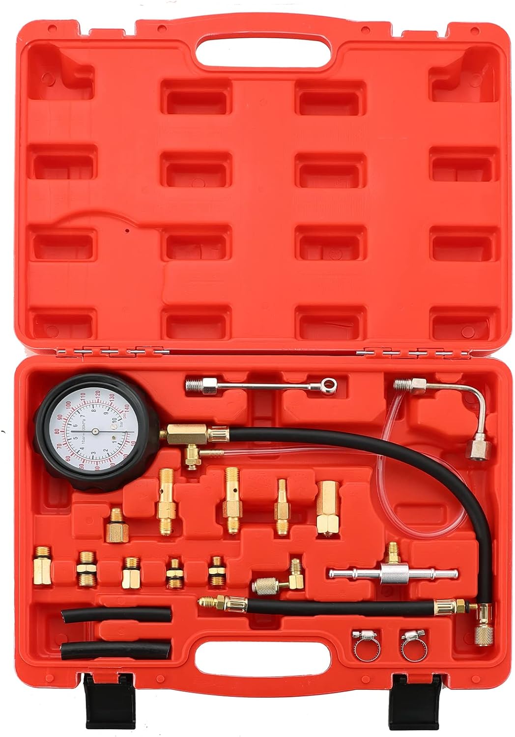 Acymner Fuel Injector Pump Pressure Gauge Tester Kit | Automotive Gas ...