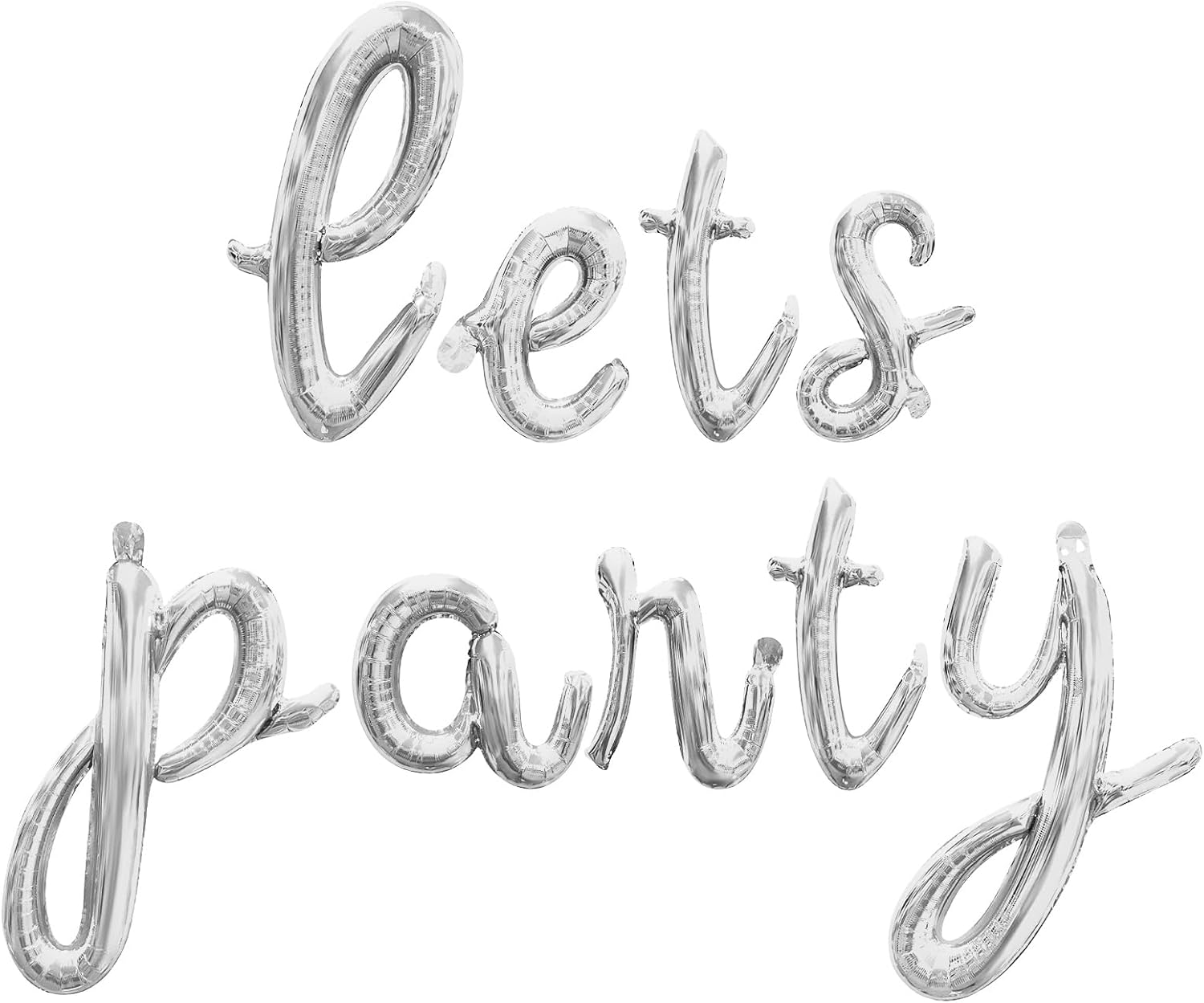 Amazon.com: Cursive Script Letter Balloons - LETS PARTY 16" Inch ...