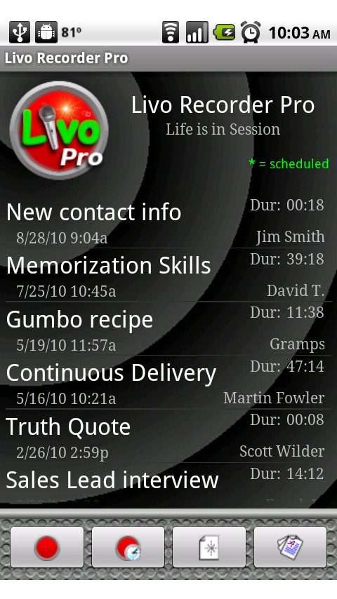 Livo Recorder Pro:Amazon.com:Appstore for Android