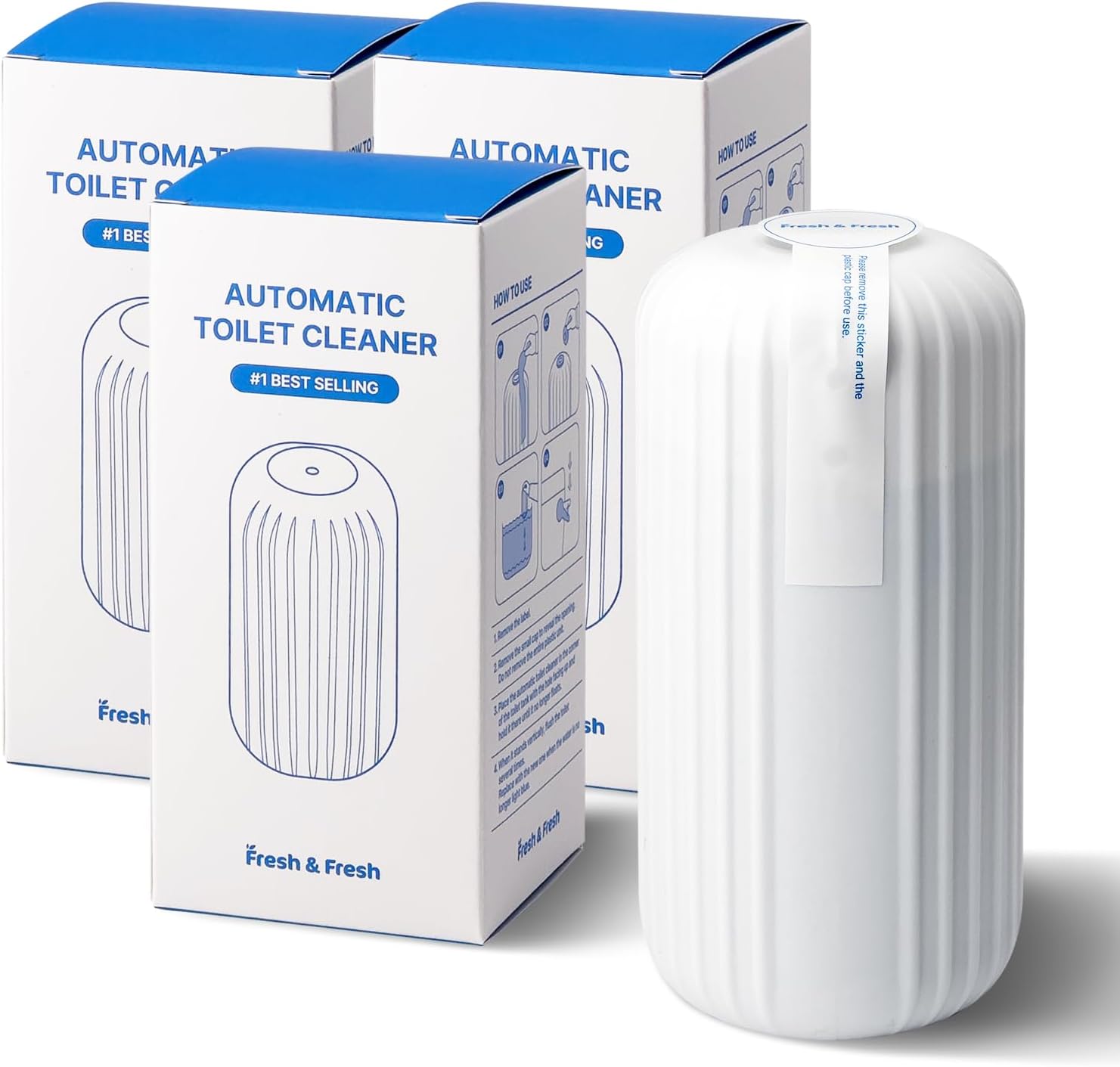 Amazon.com: Fresh & Fresh Automatic Toilet Bowl Cleaners - 3 Bottles ...