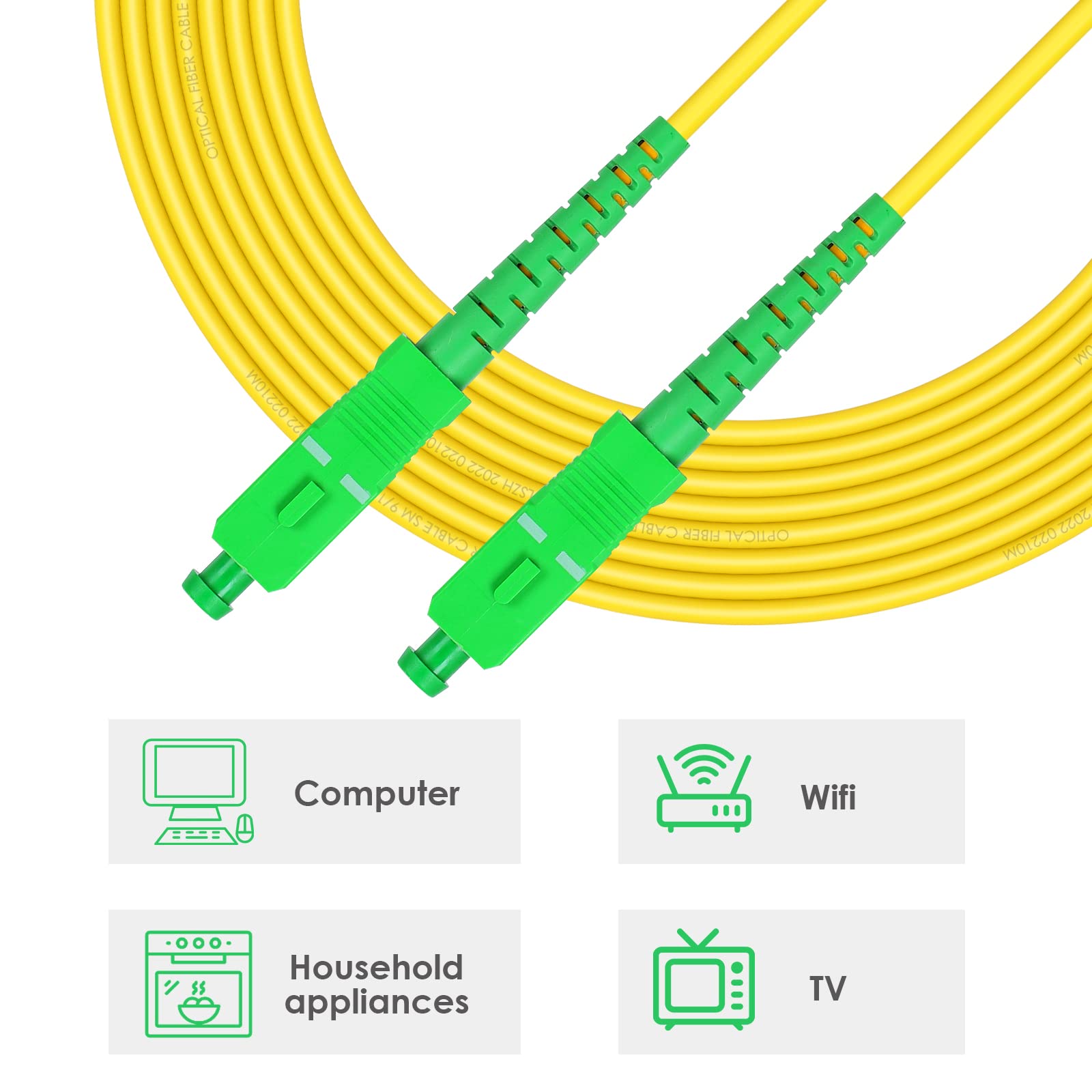 Snapklik.com : TUTOOLS Fiber Optic Jumper Cable Single Mode Extension ...