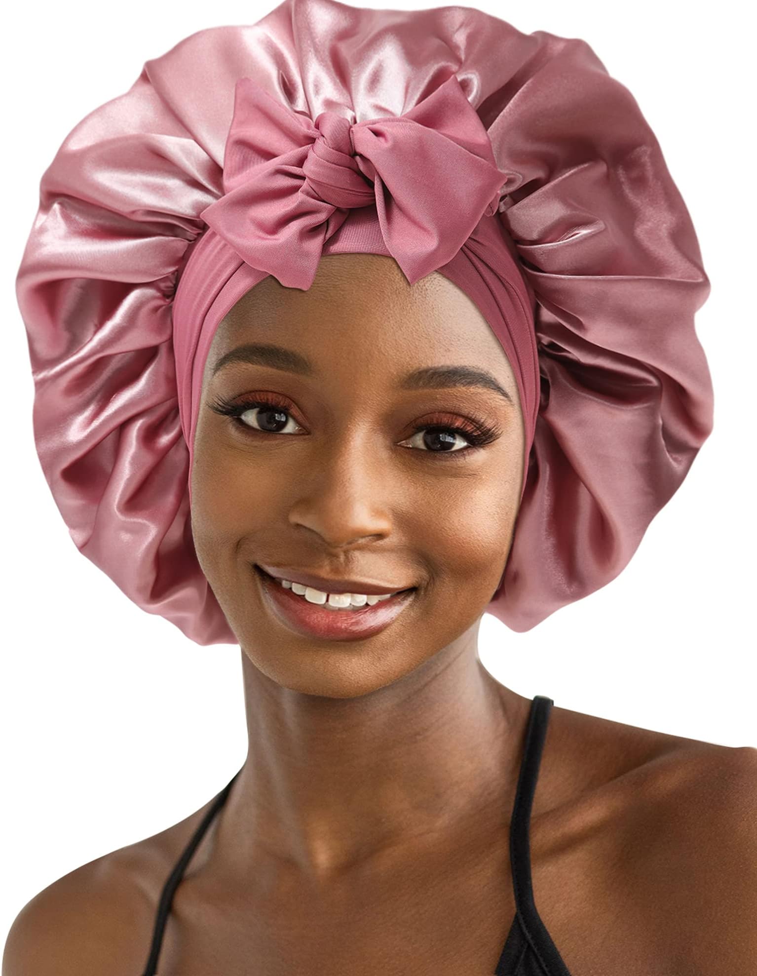 Amazon.com : Satin Bonnet for Women Silk Hair Bonnet for Sleeping Cap ...
