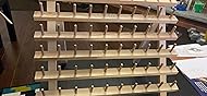 MOOACE 60 Spool Sewing Thread Rack with Hanging Hook, Wall Mounted ...