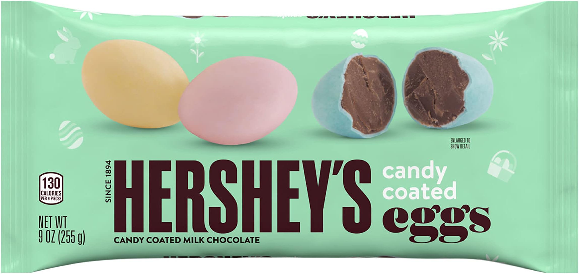 Amazon.com: HERSHEY'S Candy Coated Milk Chocolate Eggs, Easter Candy ...