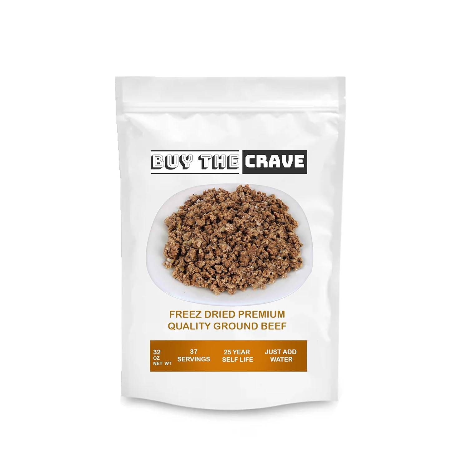 Amazon.com: Freeze Dried USDA Ground Beef | Pre-Cooked Shelf Meat for ...