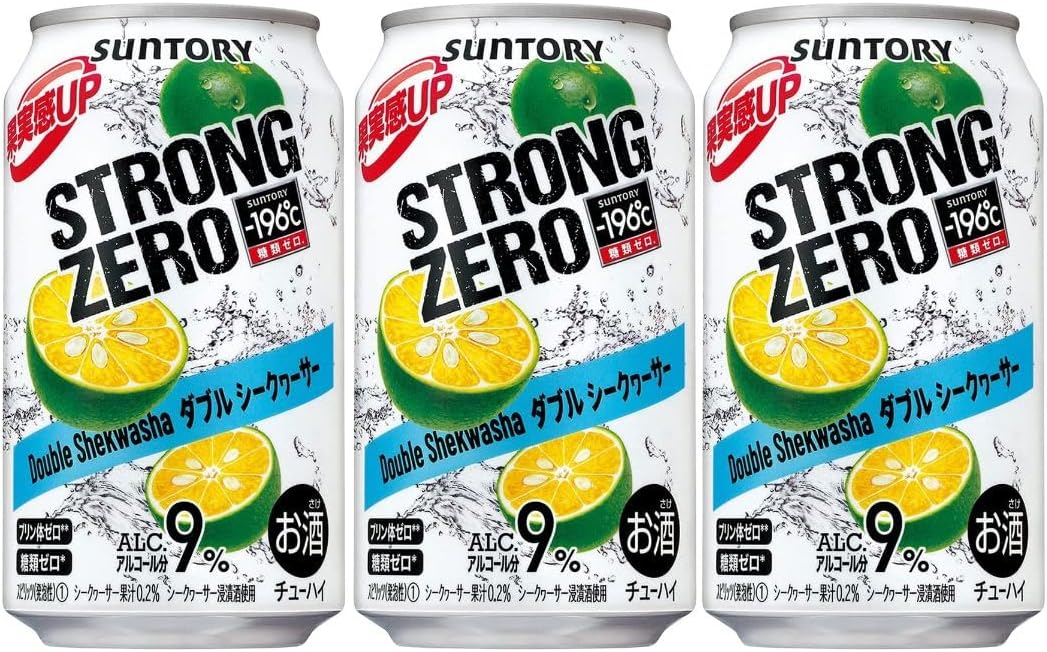 Suntory -196℃ Strong Zero Sugar Free Sparkling Shōchū Highball (Chūhai ...