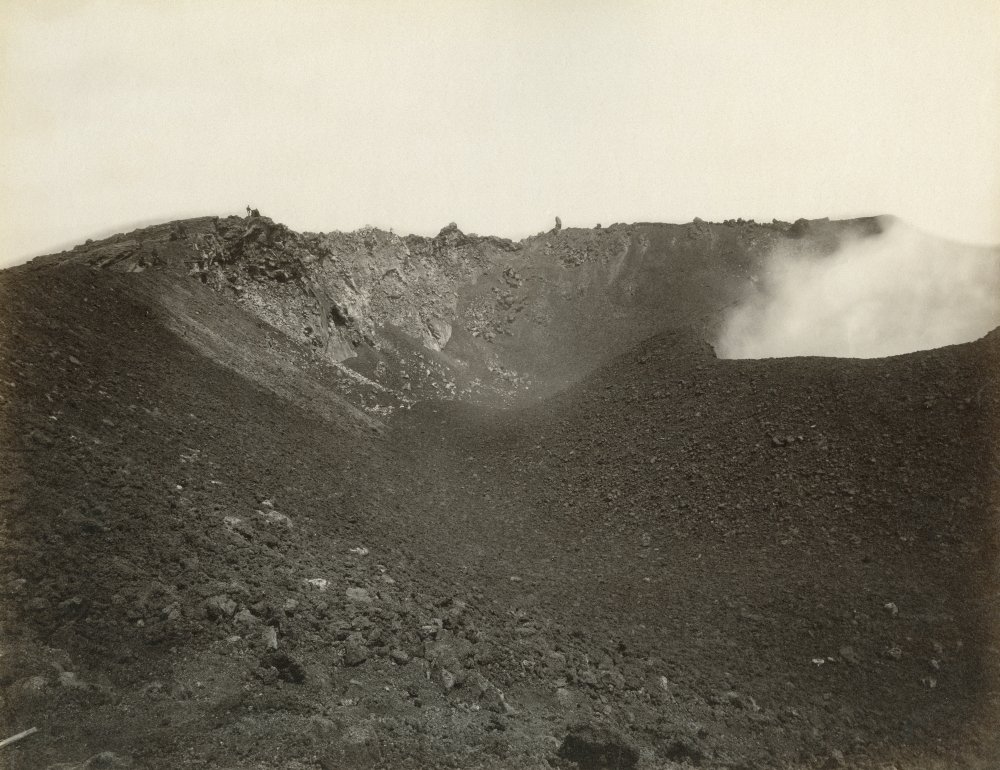 Italy Crater C1882 Na Crater of Mount Vesuvius in The Gulf of Naples ...