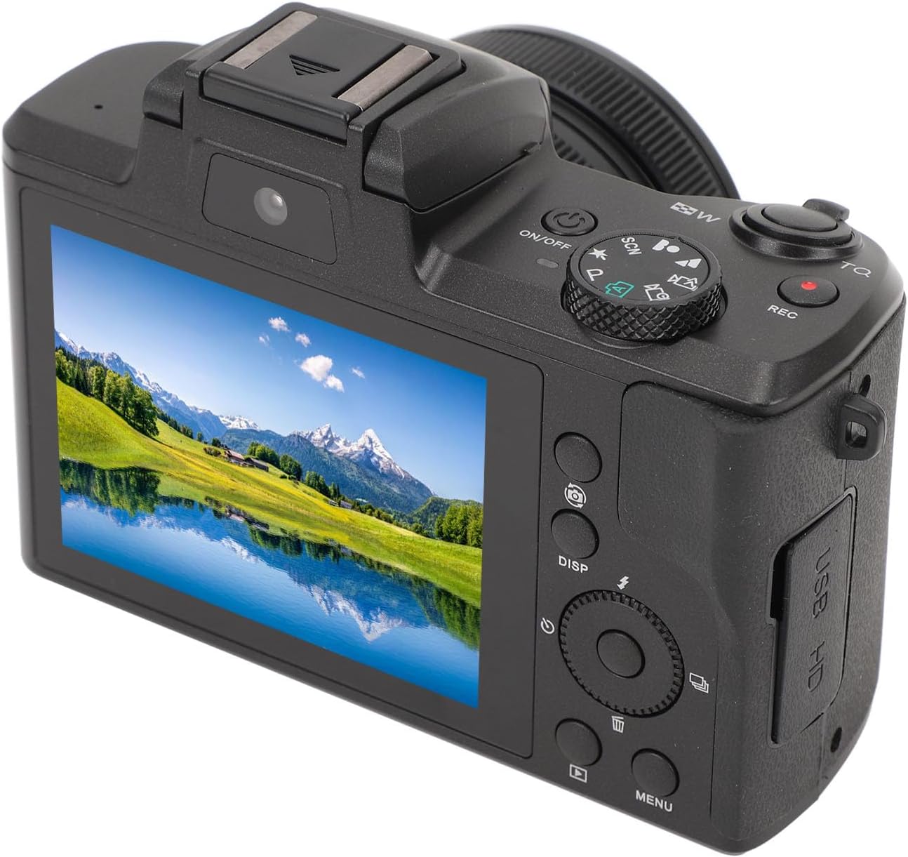 5K Digital Camera Auto Focus 5X Optical Zoom 6-Axis Stabilization 3.2 ...