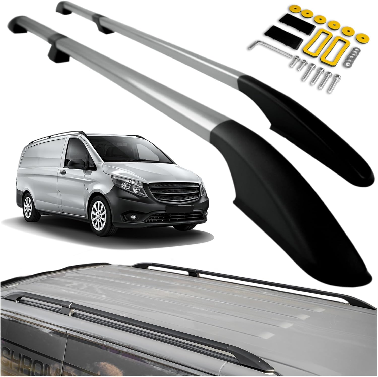 CHROMEMASTER | Compatible with Mercedes Vito/V-Klasse W447 Short 2014 ...