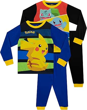 Amazon.com: Pokemon Boys' Pajamas 2 Pack: Clothing, Shoes & Jewelry