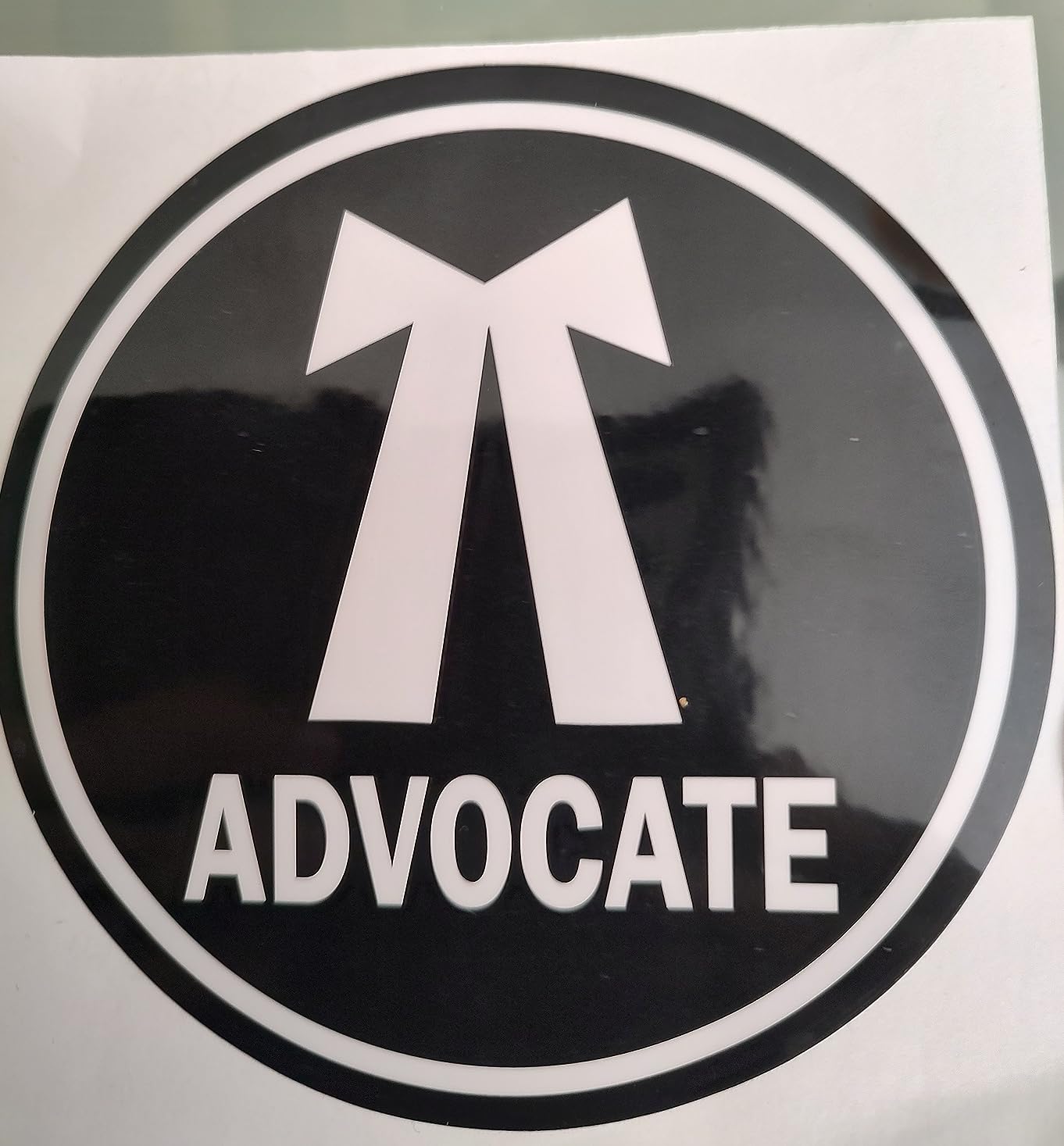 Fusion Graphix Advocate Logo Black & White car Decal Sticker Windows ...