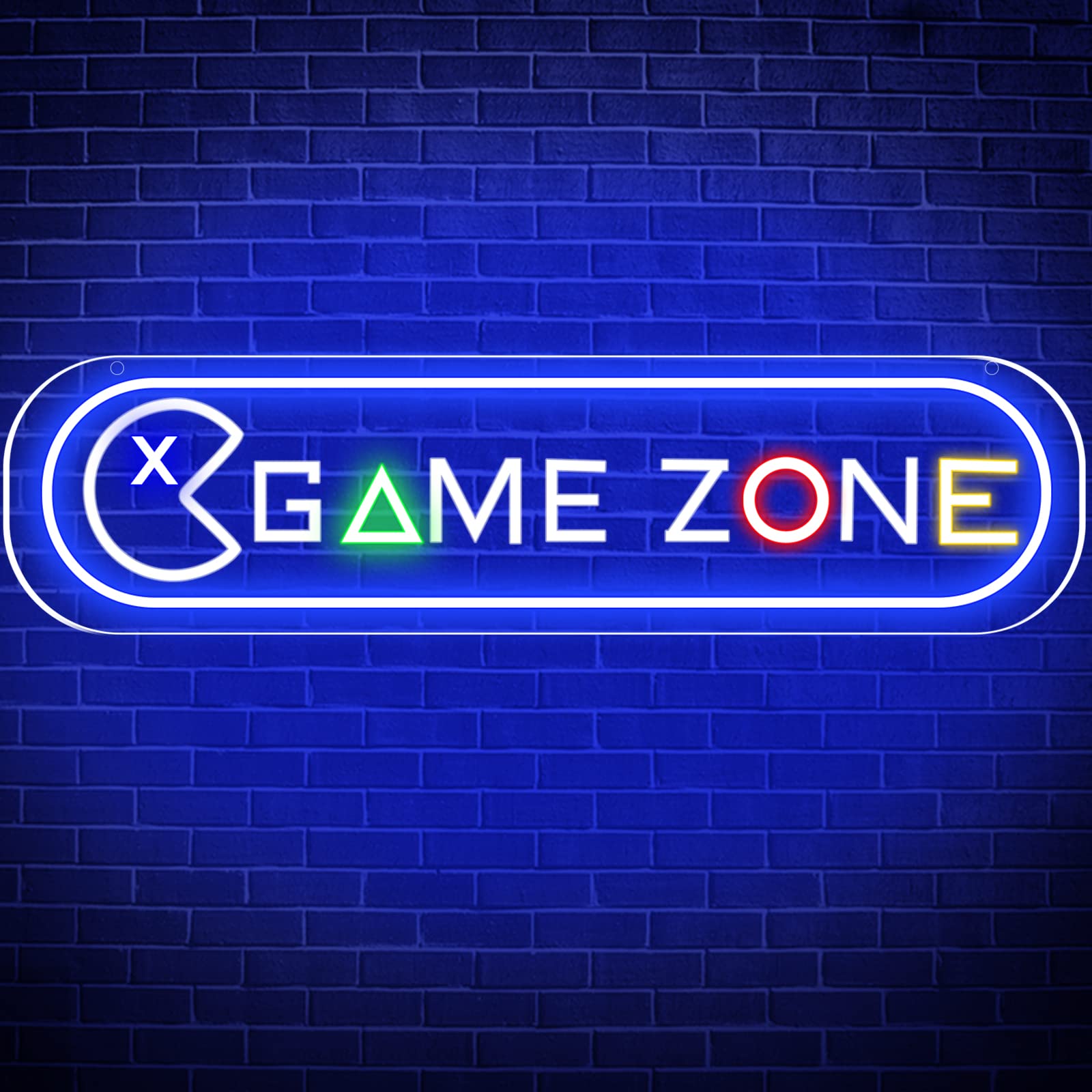 Game Zone Neon Sign, Large LED Gamer Neon Lights for Wall Decor ...