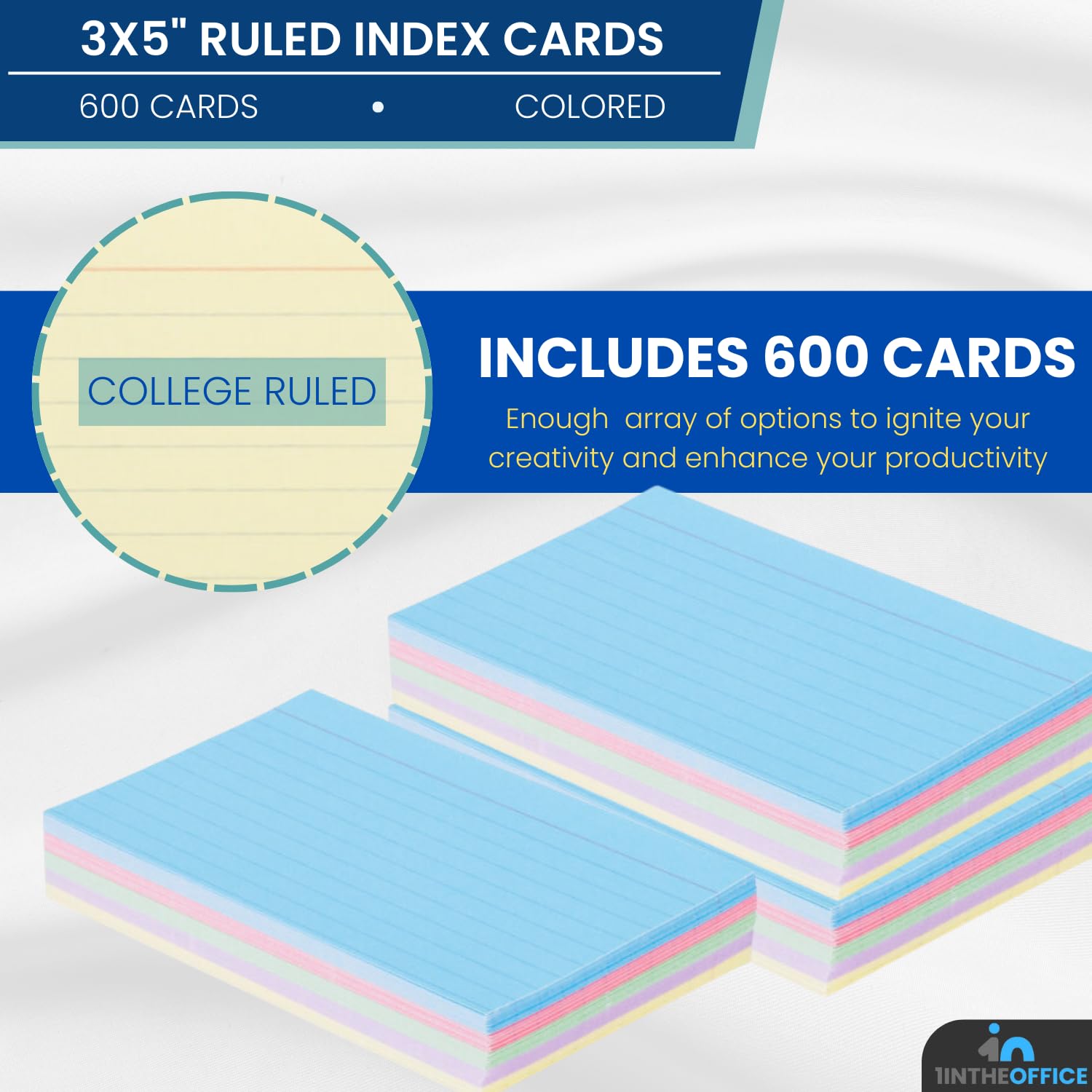 Snapklik.com : Index Card 3x5 Ruled, Colored Index Cards, Colored Flash ...