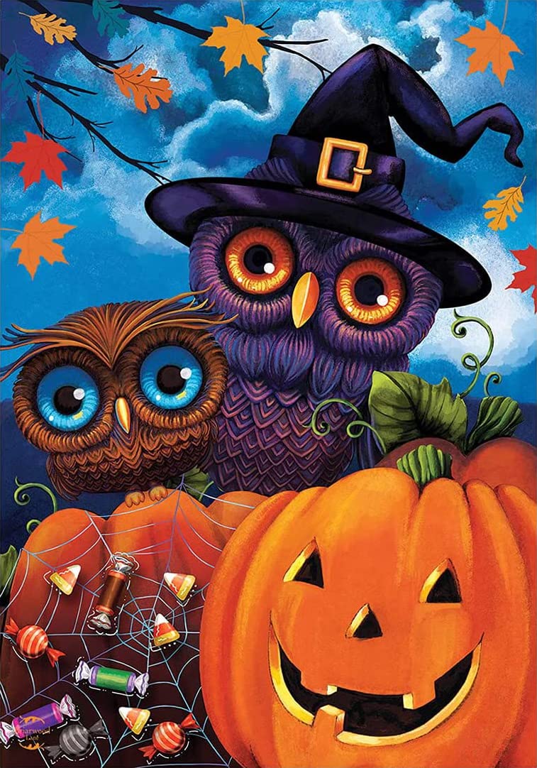 Painted Owl Pumpkins