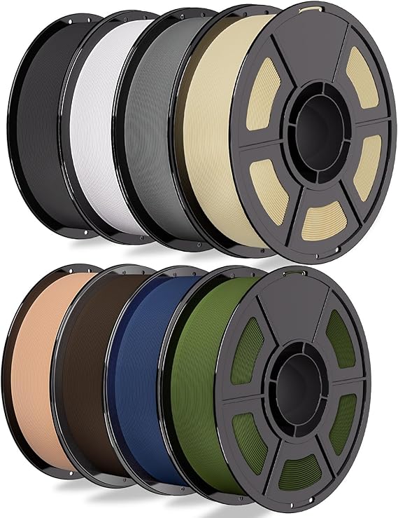 Amazon.com: iSANMATE 250g Matte Filament Bundle PLA 1.75mm, 8 Colors 3D ...