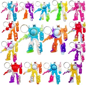 Bulk 24 Car Robot Sensory Fidget Mini Pop for Adult Kids Party Favors ...
