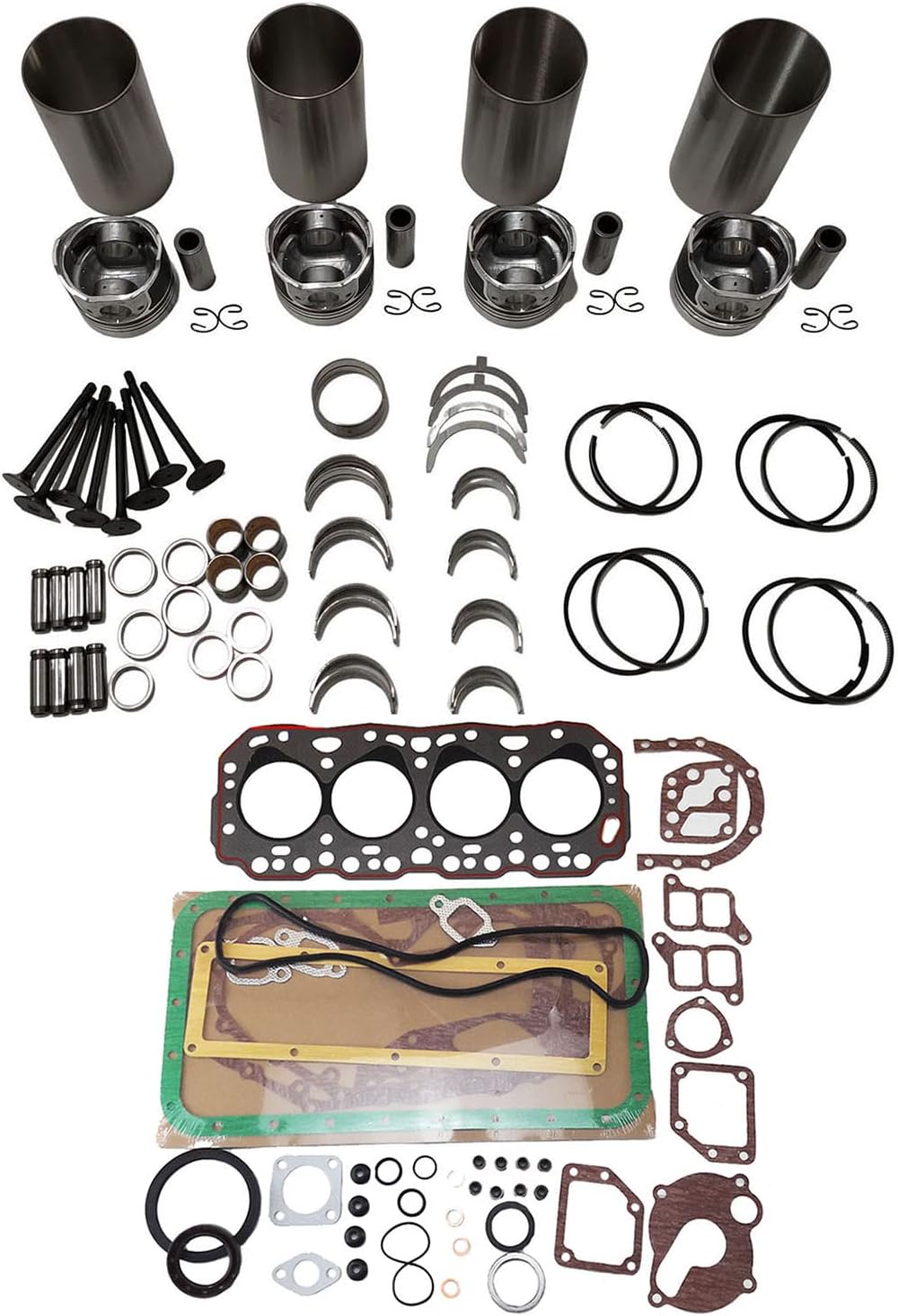 Amazon.com: Qyljday 2J Engine Overhaul Rebuild Kit STD fits Toyota ...