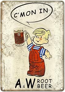 Amazon.com: A&W Root Beer Tin Signs Metal Poster Warning Sign Decor for ...