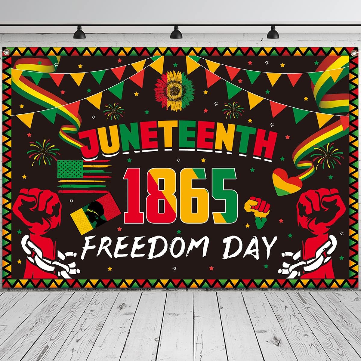 Amazon.com : Juneteenth Backdrop,Juneteenth Party Decoration June 19th ...
