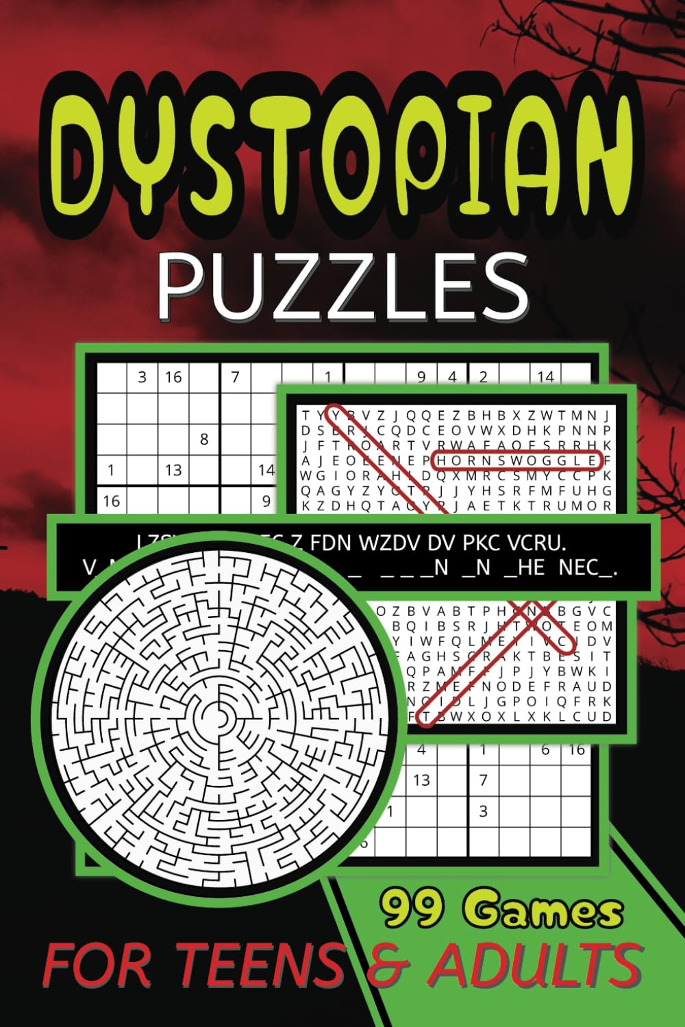 Dystopian Puzzles for Teens & Adults: A Lighthearted Activity Book of ...