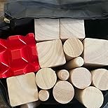 Amazon.com: PetGirl Kubb, Kubb Yard Game Set, Backyard Viking Yard Game with Carrying Bag ...