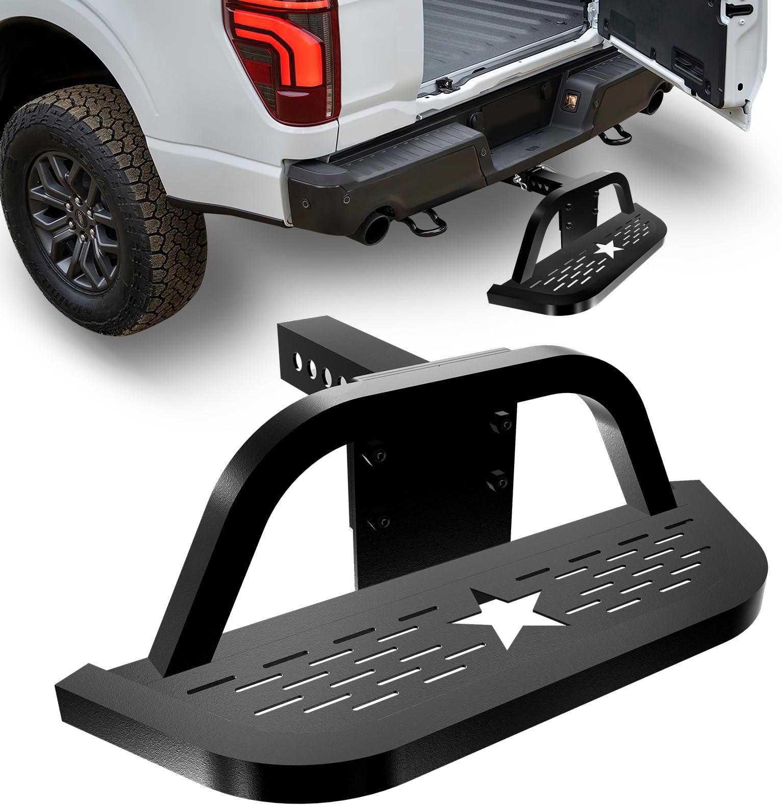 Amazon.com: ONINE Combo Hitch Step for 2 Inch Receivers, Heavy Duty ...