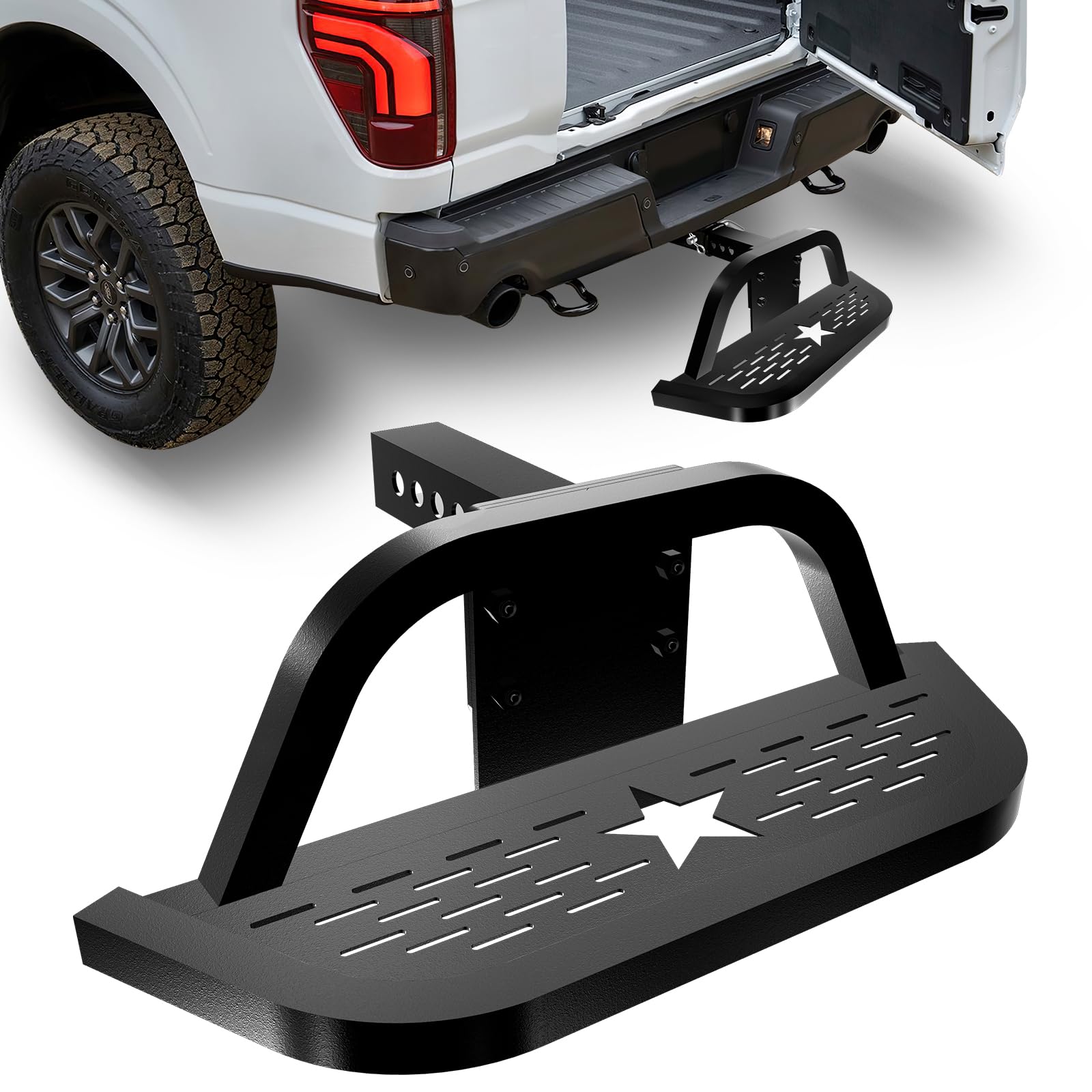 Amazon.com: VKU Hitch Step for 2" Hitch Receiver, 8 inch Drop Tow Hitch ...