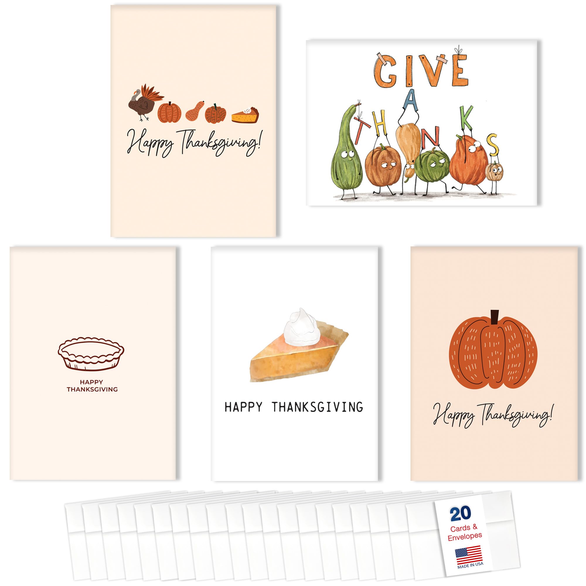 Amazon.com : Thanksgiving Cards for Business & Family (Variety Pack ...